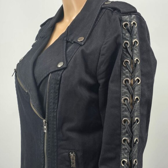 Tripp nyc | Jackets & Coats | Joan Jett Tripp Nyc Black Twill Moto ...